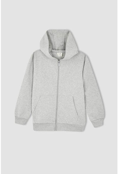 DeFacto Erkek Çocuk Regular Fit Kapüşonlu Kalın Kumaş HIRKA X7021A622AU DeFacto Erkek Çocuk Regular Fit Kapüşonlu Kalın Kumaş HIRKA X7021A622AU