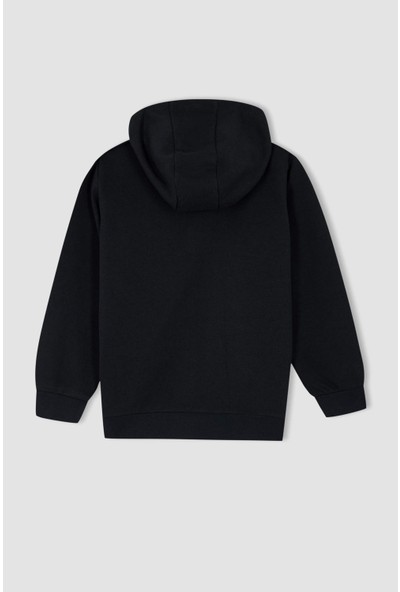 DeFacto Erkek Çocuk Regular Fit Kapüşonlu Kalın Kumaş Hırka X7021A622AU DeFacto Erkek Çocuk Regular Fit Kapüşonlu Kalın Kumaş Hırka X7021A622AU
