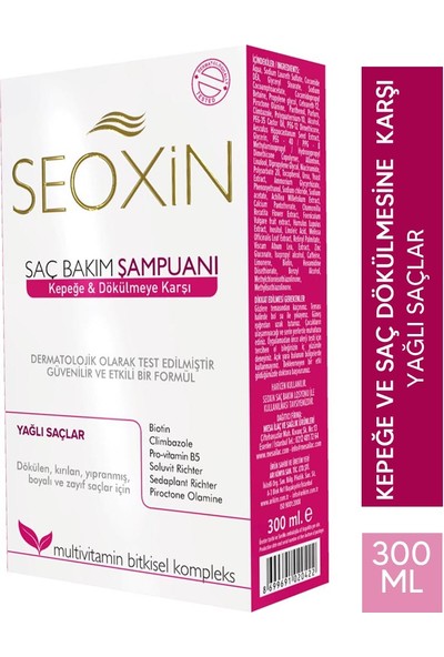 Seoxin Saç Bakım Şampuanı Yağlı Saçlar İçin