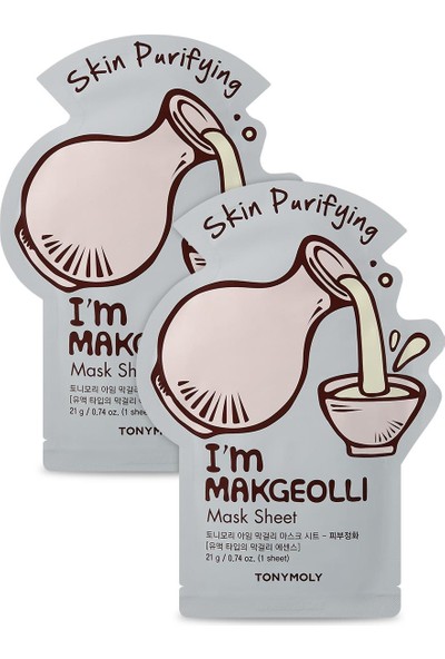 Tonymoly Yüz Maskesi I'm Real Pürüzsüzleştirici Pirinç Şarabı Alkolsüz Cilt Bakımı X2 Adet Tonymoly Yüz Maskesi I'm Real Pürüzsüzleştirici Pirinç Şarabı Alkolsüz Cilt Bakımı X2 Adet