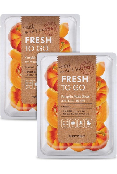 Tonymoly Yüz Maskesi Fresh To Go Sıkılaştırıcı Bal Kabağı Cilt Bakımı X2 Adet Tonymoly Yüz Maskesi Fresh To Go Sıkılaştırıcı Bal Kabağı Cilt Bakımı X2 Adet