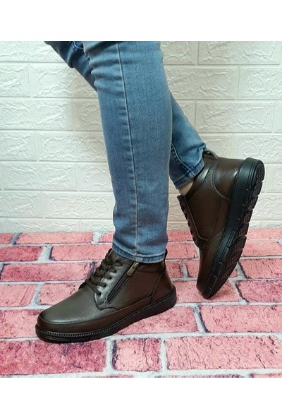 Voyager 5511 Koyu Kahve Deri Içi Full Kürklü Erkek Bot