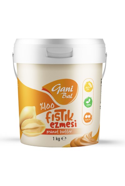 Ganibal Katkısız Fıstık Ezmesi 1000 gr Ganibal Katkısız Fıstık Ezmesi 1000 gr