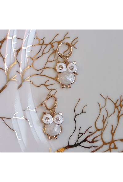 Cosita Mineli Baykuş Küpe