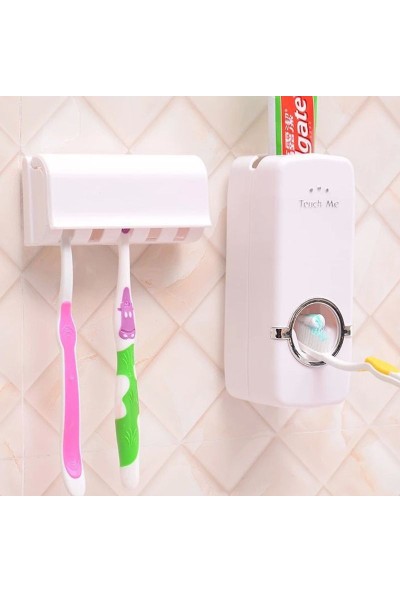 Diş Macunu Sıkacağı ve 5li Fırça Tutucu