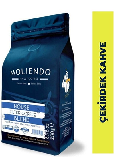 Moliendo House Blend Filtre Kahve 250 Gr. Çekirdek Kahve Moliendo House Blend Filtre Kahve 250 Gr. Çekirdek Kahve