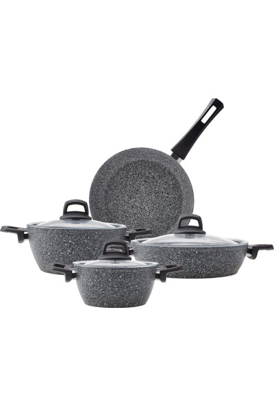 Emsan Apatit 7 Parça Granit Tencere Seti Emsan Apatit 7 Parça Granit Tencere Seti