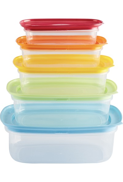 Emsan Green Opak 5 Parça Saklama Kabı Emsan Green Opak 5 Parça Saklama Kabı