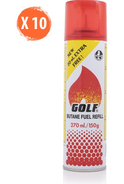 Golf Çakmak Gazı 270 ml 10'lu