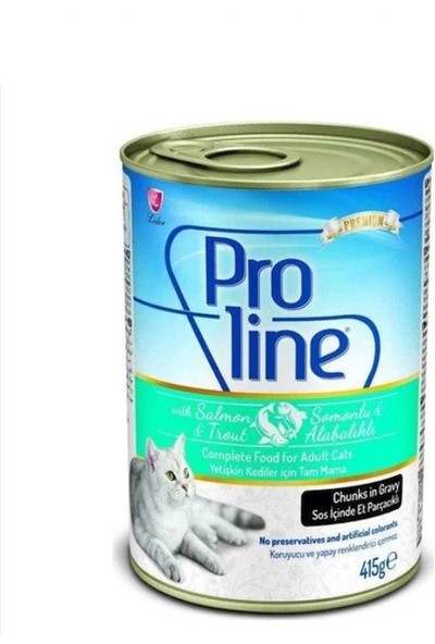 Proline Somon ve Alabalıklı 415 gr Kedi Konservesix 6 Adet