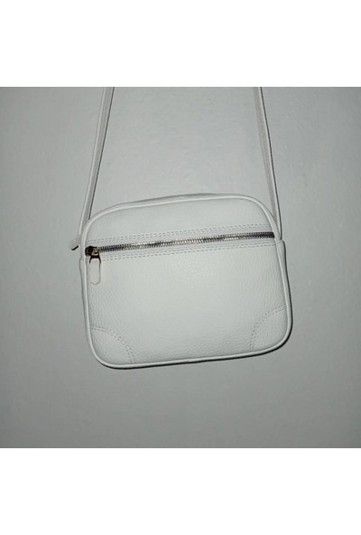 Erm Elektronik Omuz Çantası Çapraz Kol Çantası Beyaz
