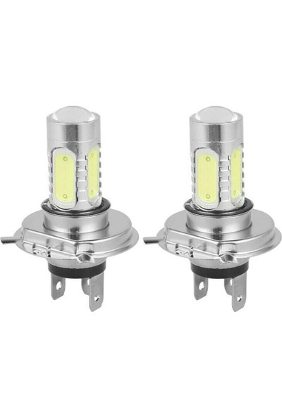 Easyde Uzun ve Kısa Huzmeli Farlar Için 2 Adet H4 Ampul - Gümüş (Yurt Dışından)