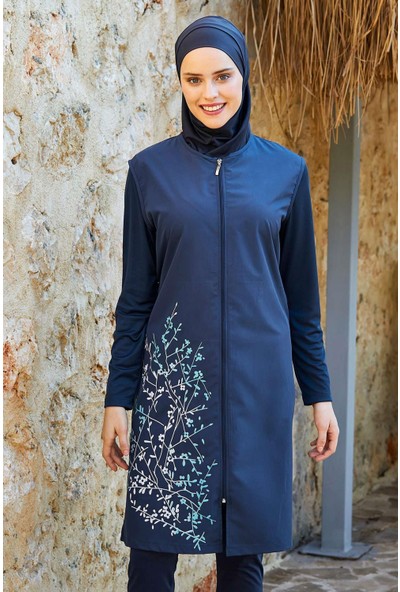 Rozamay 0943 Uzun Kol Fermuarlı Tesettür Mayo Rozamay 0943 Uzun Kol Fermuarlı Tesettür Mayo