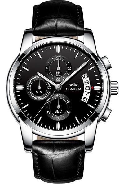 Wonderful Day Çok Fonksiyonlu Takvimli Erkek Saati - Gümüş (Yurt Dışından)