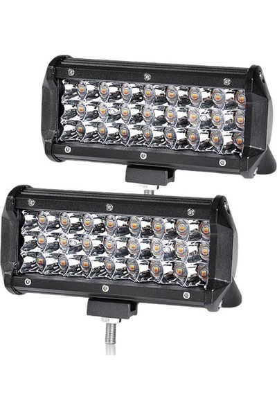 OEM Sis Lambası 24 LED Çift Renk Sarı Beyaz 72W Takım OEM Sis Lambası 24 LED Çift Renk Sarı Beyaz 72W Takım