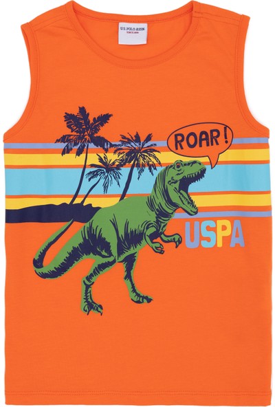 U.S. Polo Assn. Erkek Çocuk Turuncu T-Shirt 50247352-VR051