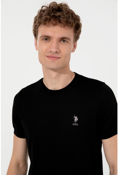 U.S. Polo Assn. Erkek Siyah Triko Kazak 50254498-VR046 U.S. Polo Assn. Erkek Siyah Triko Kazak 50254498-VR046