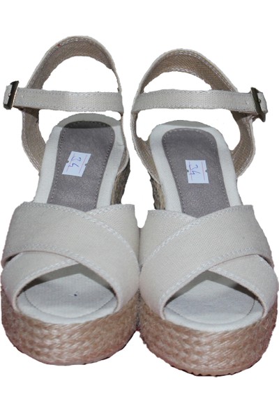 Gökçe Kundura 06 Keten Yazlık Sandalet Hasır Gökçe Kundura 06 Keten Yazlık Sandalet Hasır
