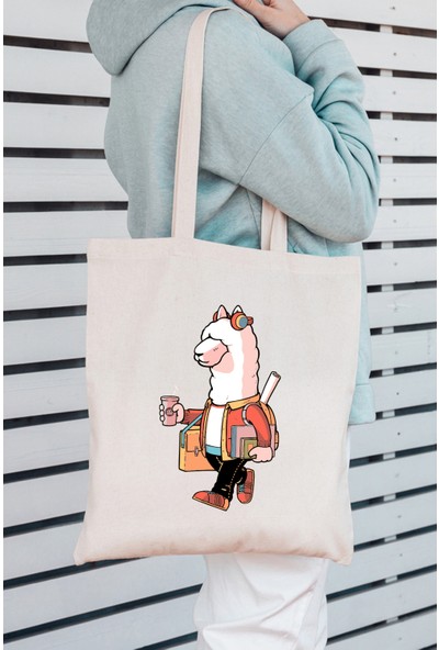 Çantapak Kuzu Tasarımlı Bez Çanta