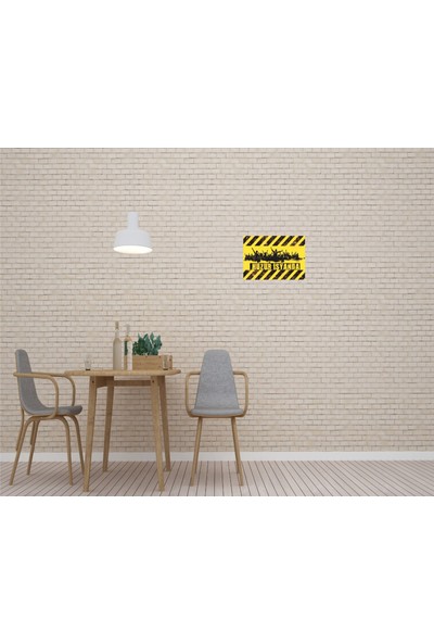 Papri Reklam Huzur Isyanda Yazılı Mdf Tablo