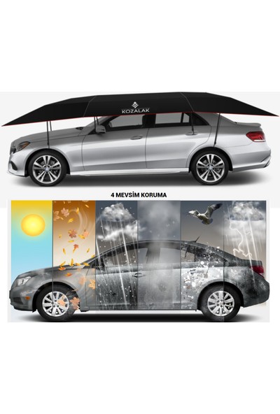 Kozalak 4.6x2.3 Metre Araba Şemsiyesi Kozalak 4.6x2.3 Metre Araba Şemsiyesi