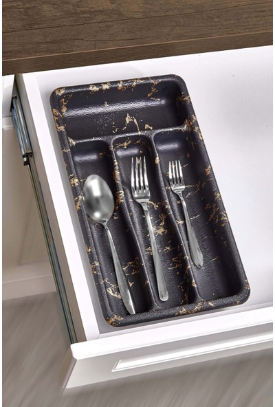 Lüx 4 Bölmeli Çekmece Içi 37X21 cm Kaşıklık