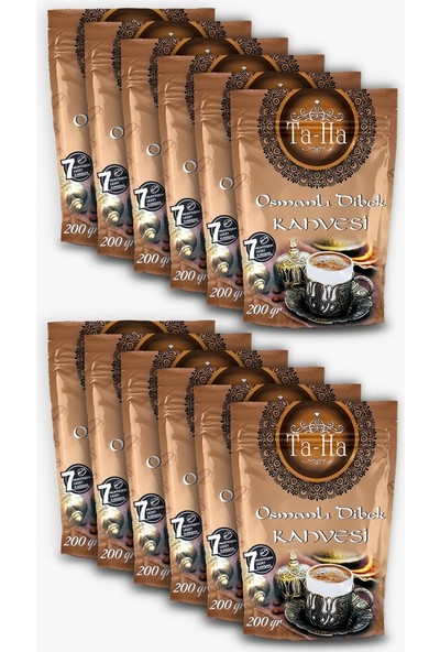 Ta-Ha Kahve Osmanlı Dibek Kahvesi 200 gr 12'li Ta-Ha Kahve Osmanlı Dibek Kahvesi 200 gr 12'li