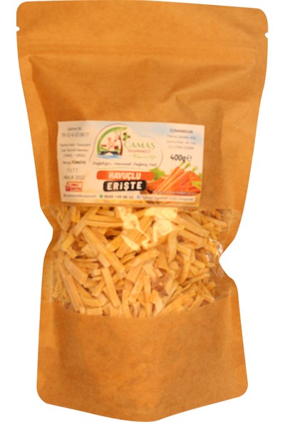 Çamaş Hanımeli Kooperatifi Havuçlu Erişte 400 gr