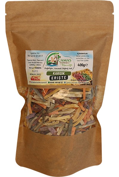 Çamaş Hanımeli Kooperatifi Karışık Erişte 400 gr