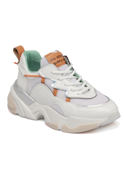 Beyaz Kadın Vegan Ayakkabı 10299Q3Y