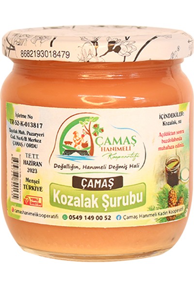 Çamaş Hanımeli Kooperatifi Çamaş Hanımeli Kozalak Şurubu 400 gr