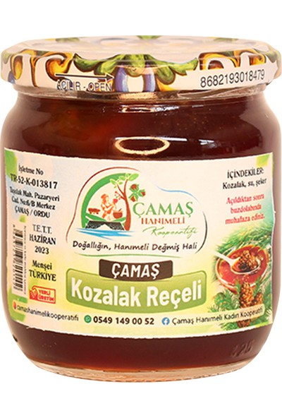 Çamaş Hanımeli Kooperatifi Kozalak Reçeli 480 gr Çamaş Hanımeli Kooperatifi Kozalak Reçeli 480 gr