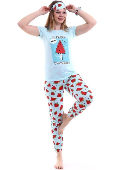 Berrak Kadın Kısa Kol Pijama Takımı 3255-3254