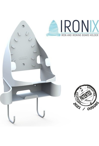Mesan Store Ironıx Ütü ve Ütü Masası Tutacağı-Beyaz Renk