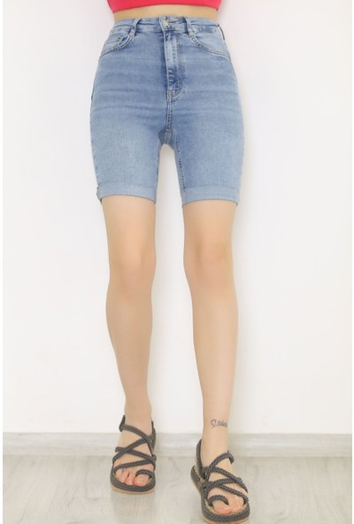 Depoxml Kot Şort Mavi1 - 2466.1590. Depoxml Kot Şort Mavi1 - 2466.1590.