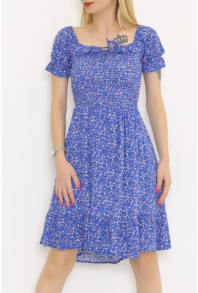 Depoxml Gipeli Elbise Maviçiçekli - 5039.1234. Depoxml Gipeli Elbise Maviçiçekli - 5039.1234.