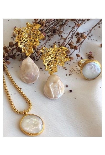 Zede Barok Inci Set/baroque Pearl Set Zede Barok Inci Set/baroque Pearl Set