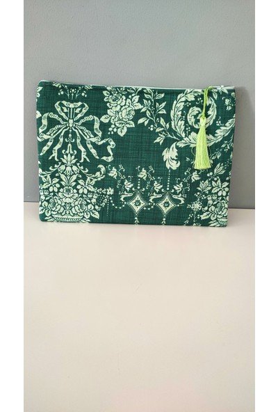Tataroğlu Dijital Kumaş Keten Efekt Zeminli Etnik Desenli Clutch Tataroğlu Dijital Kumaş Keten Efekt Zeminli Etnik Desenli Clutch
