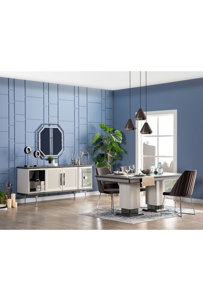 Weltew Home Marmaris Yemek Odası Takımı Weltew Home Marmaris Yemek Odası Takımı