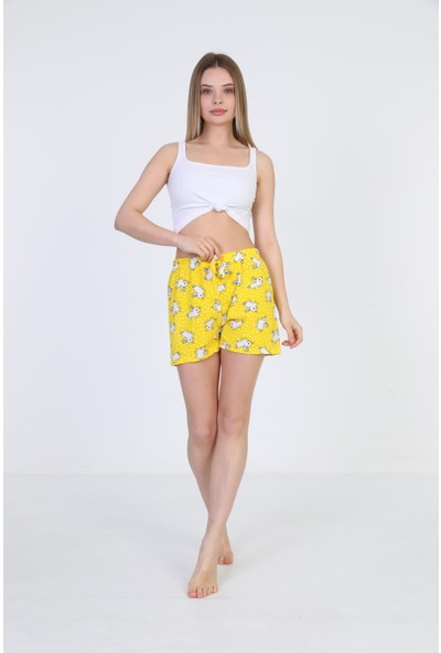 Arvin Pijama Kadın Tavşan Baskılı Şort Arvin Pijama Kadın Tavşan Baskılı Şort