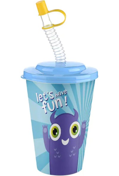 Kapaklı Pipetli Bardak