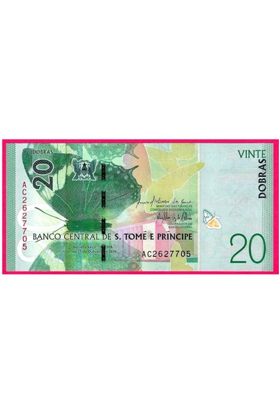 TK S.tome 2016 Yılı 20 Dobras Çil