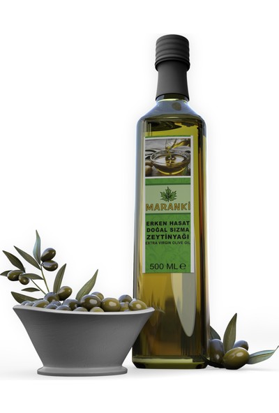Maranki Erken Hasat Doğal Sızma Zeytinyağı 500 ml Maranki Erken Hasat Doğal Sızma Zeytinyağı 500 ml