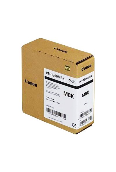 Feyza Bilişim Canon PFI-1300 Mbk (Matt Black) 330 ml Orjinal Mürekkep Kartuşu (0810C001)