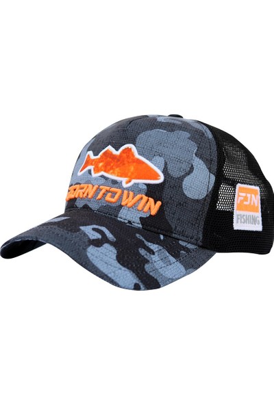 Fujın Black Camo Fish Balıkçı Şapkası Fujın Black Camo Fish Balıkçı Şapkası
