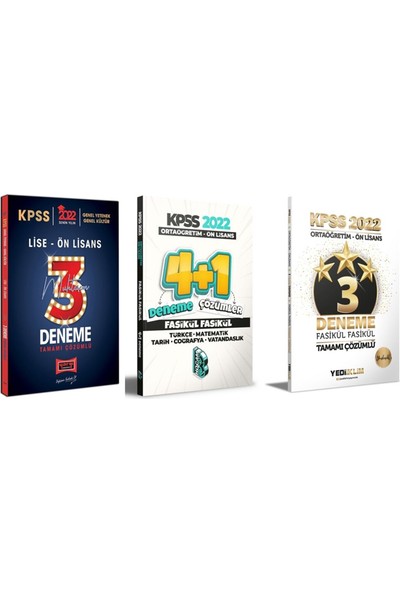 2022 Kpss Lise ve Önlisans Adayları Için Tamamı Çözümlü 3 Lü Karma Deneme Yargı+Yediiklim+B.hocam 2022 Kpss Lise ve Önlisans Adayları Için Tamamı Çözümlü 3 Lü Karma Deneme Yargı+Yediiklim+B.hocam