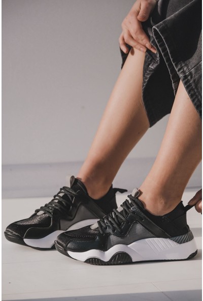 Mevese Etnov Kadın Spor Ayakkabı - Siyah