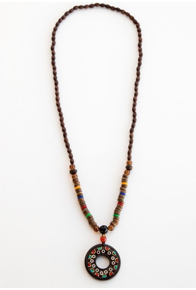 Lila Rosa Doğal Taşlı Etnik Otantik Uzun Kolye Lila Rosa Doğal Taşlı Etnik Otantik Uzun Kolye