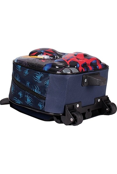 Avda Çekçekli Spiderman Karakterli Tekerlekli Örümcek Adam Anaokulu Çantası Kreş Sırt Çantası