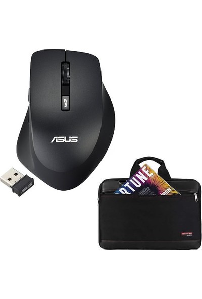 Asus WT425 Kablosuz Optik Sessiz Mouse + Çanta Asus WT425 Kablosuz Optik Sessiz Mouse + Çanta